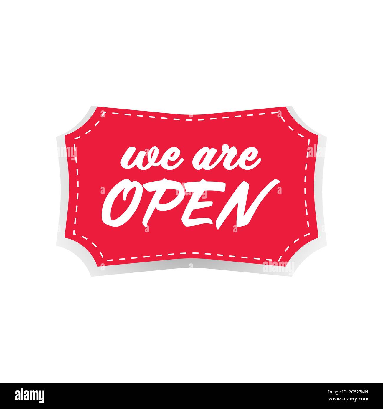 we are open sticker coronavirus quarantine is over advertising campaign ...