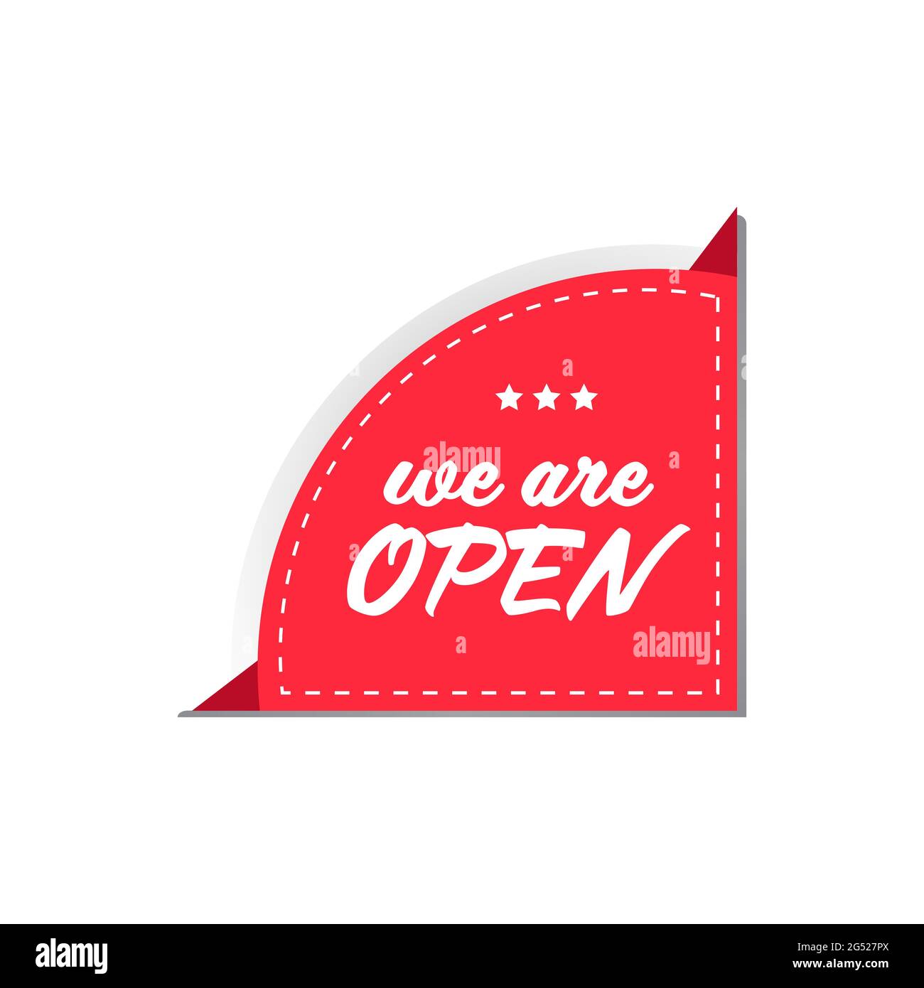 we are open sticker coronavirus quarantine is over advertising campaign ...