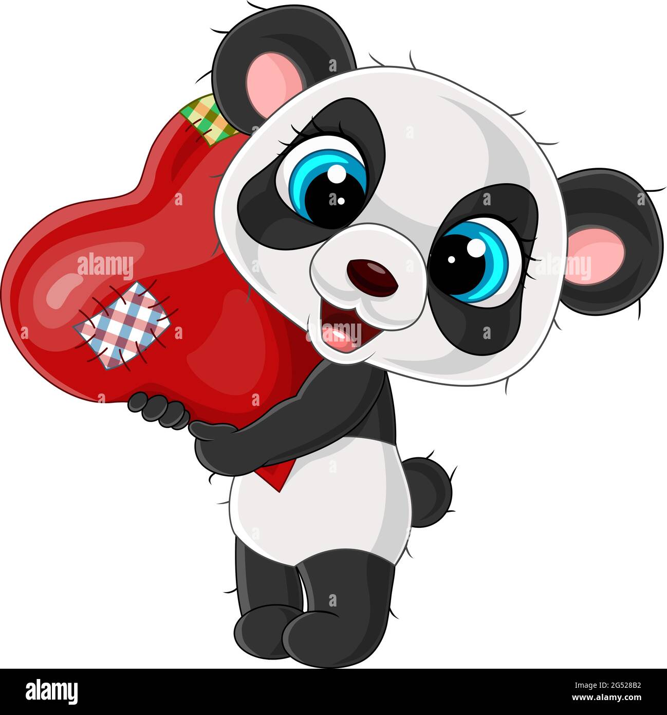 Sleepy red panda Stock Vector Images - Alamy