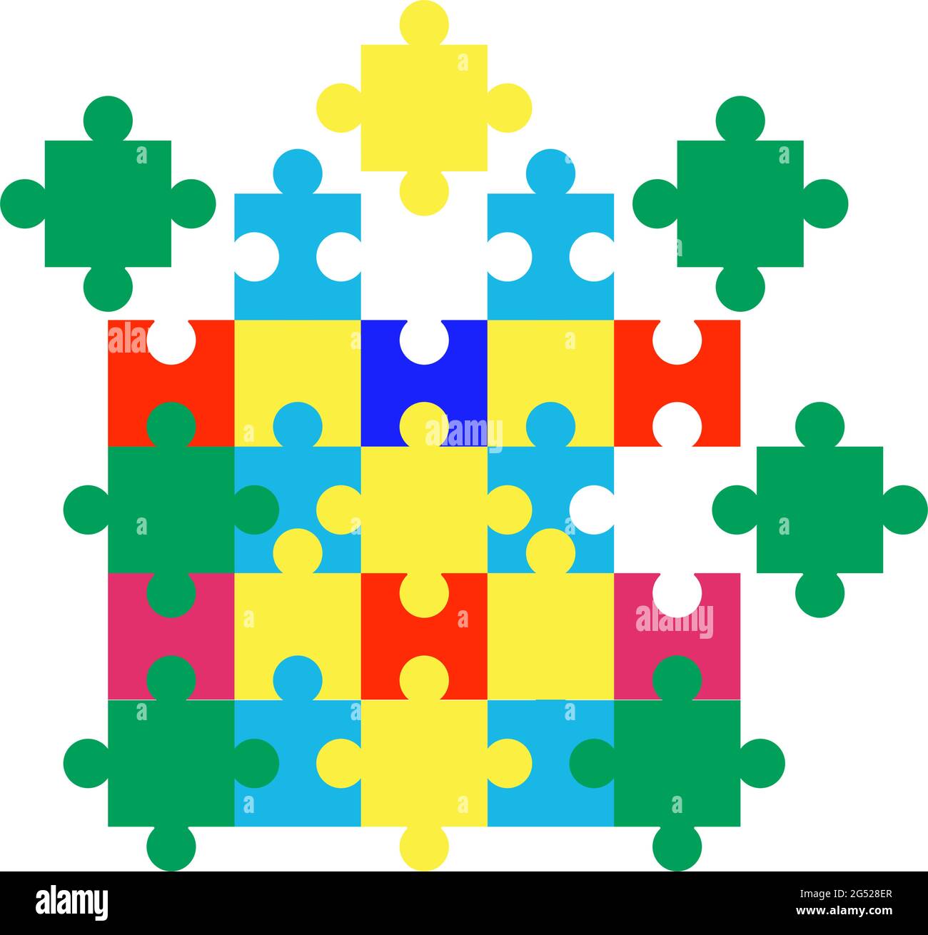 Autism puzzle Stock Vector Images - Alamy