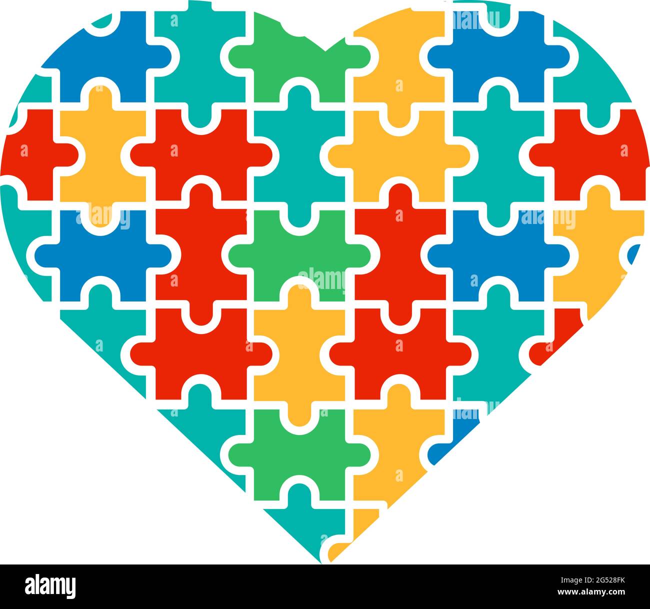Autismus Puzzleteile Vektor