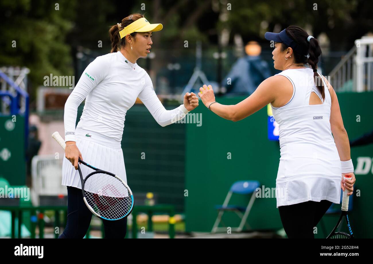 Eastbourne, UK. 23rd June, 2021. Hao-Ching Chan and Latisha Chan of ...