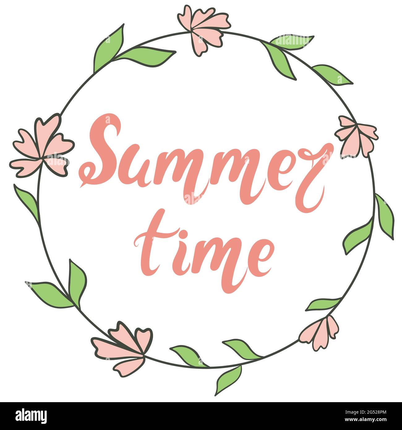 Botanical lettering Stock Vector Images - Alamy