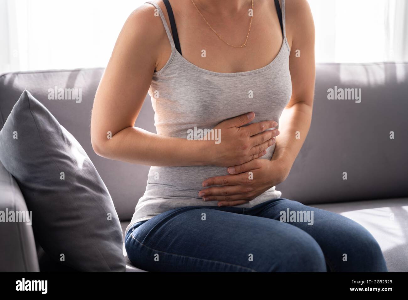 Period pain woman bath hi-res stock photography and images - Alamy