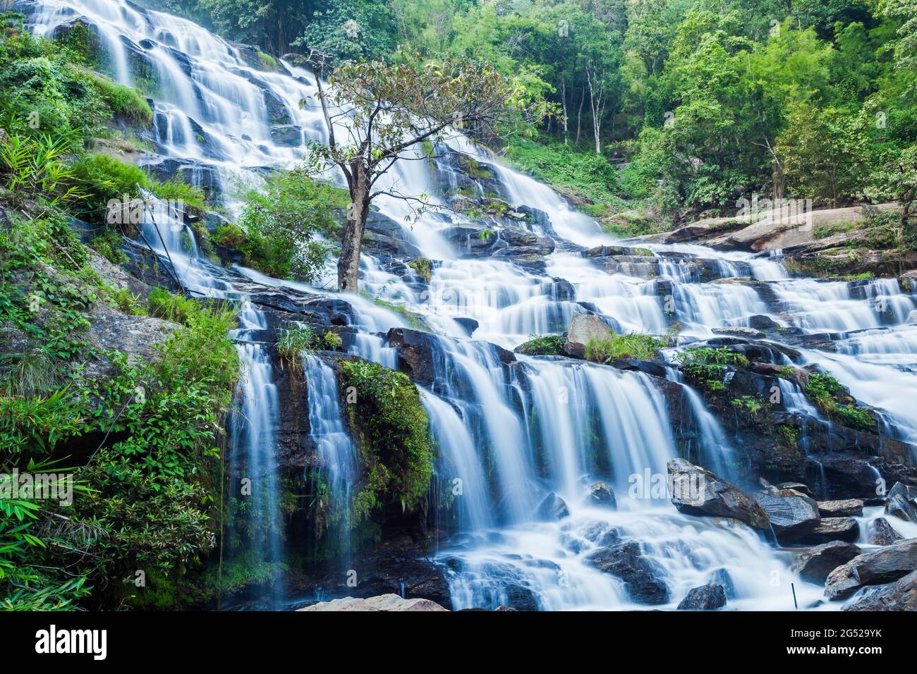 Mae Ya waterfall at Doi Inthanon National Park, Chiangmai, Thailand ...