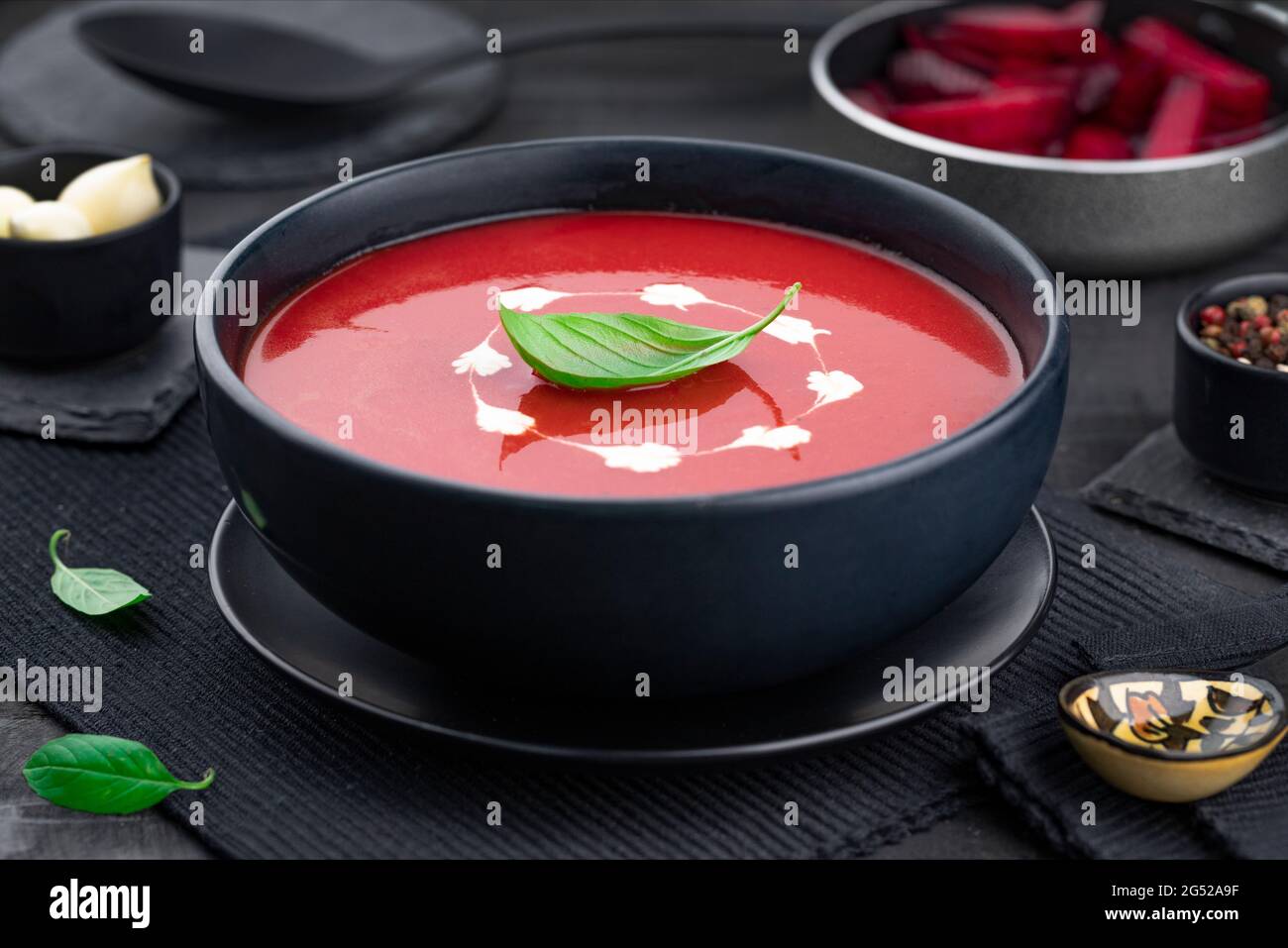 Beetroot soup hi-res stock photography and images - Alamy