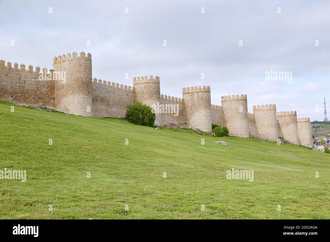 Ancient medieval city walls of Avila, Spain Stock Photo - Alamy