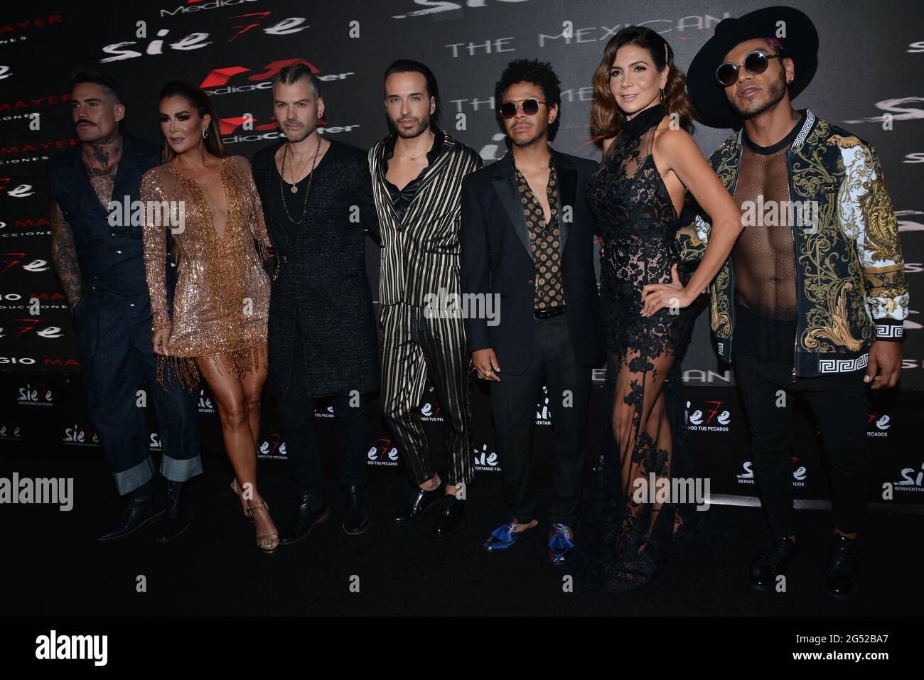 Mexico City, Mexico, June 24, 2021. (L-R) Ninel Conde, Hector Quijano ...