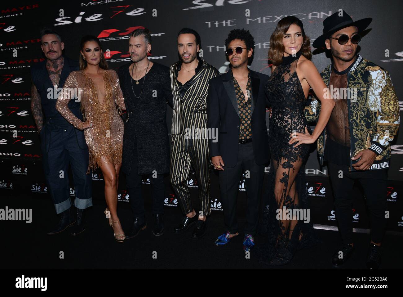Mexico City, Mexico, June 24, 2021. (L-R) Ninel Conde, Hector Quijano ...