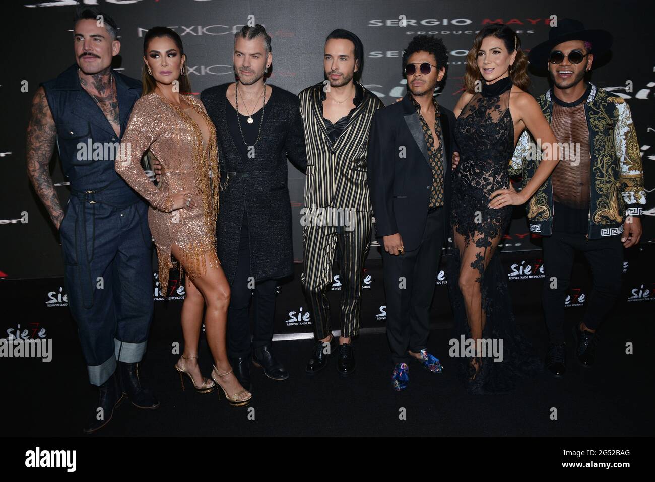 Mexico City, Mexico, June 24, 2021. (L-R) Ninel Conde, Hector Quijano ...