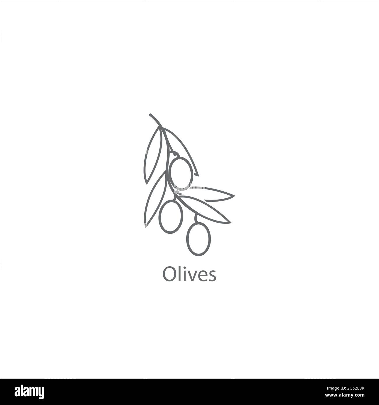 Green thin leaf Stock Vector Images - Alamy