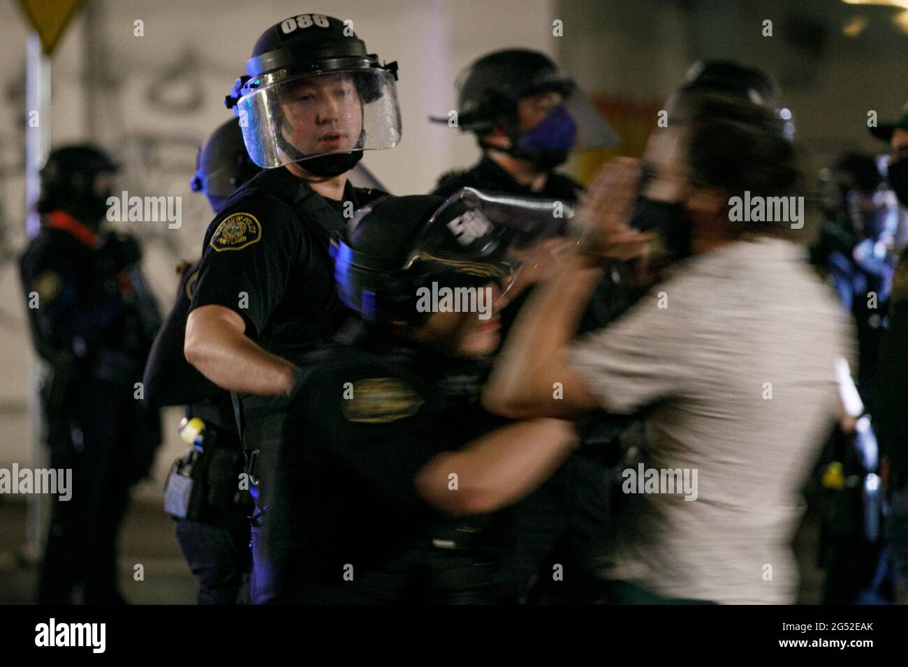 Angry man yelling at crowd hi-res stock photography and images - Alamy