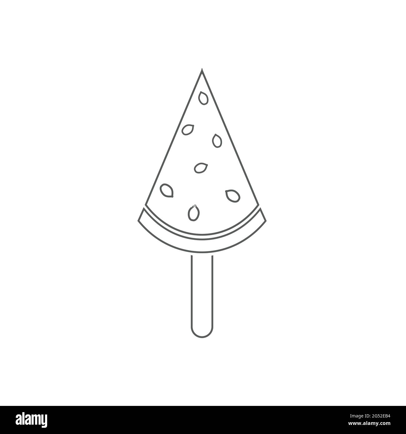 Watermelon label design vector hi-res stock photography and images - Alamy