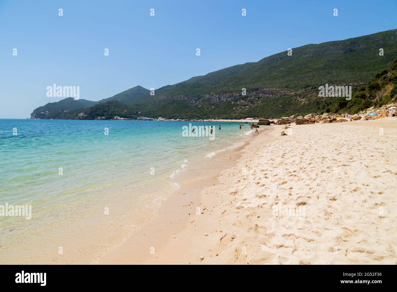Beautiful landscape view of the National Park Arrabida in Setubal ...