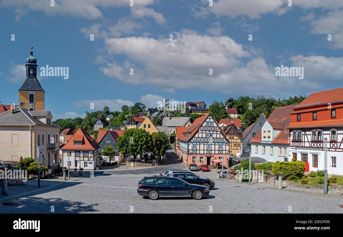 Hohnstein sächsische Schweiz Elbsandsteingebirge Stock Photo - Alamy