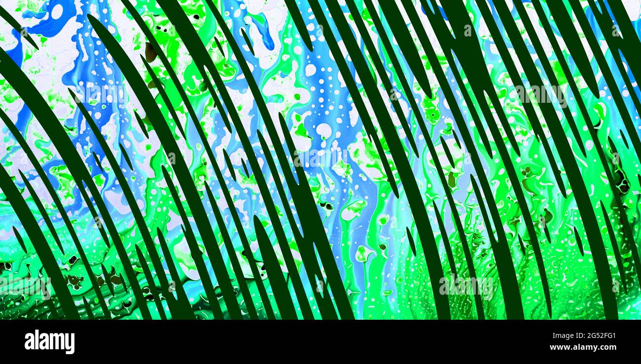 Modern art, bright juicy colors background. Floating painting technique ...