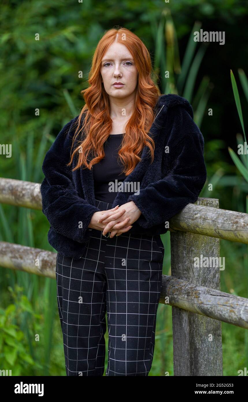 Patsy Stevenson poses for a photo in Hythe Park, Egham Surrey. Ms ...
