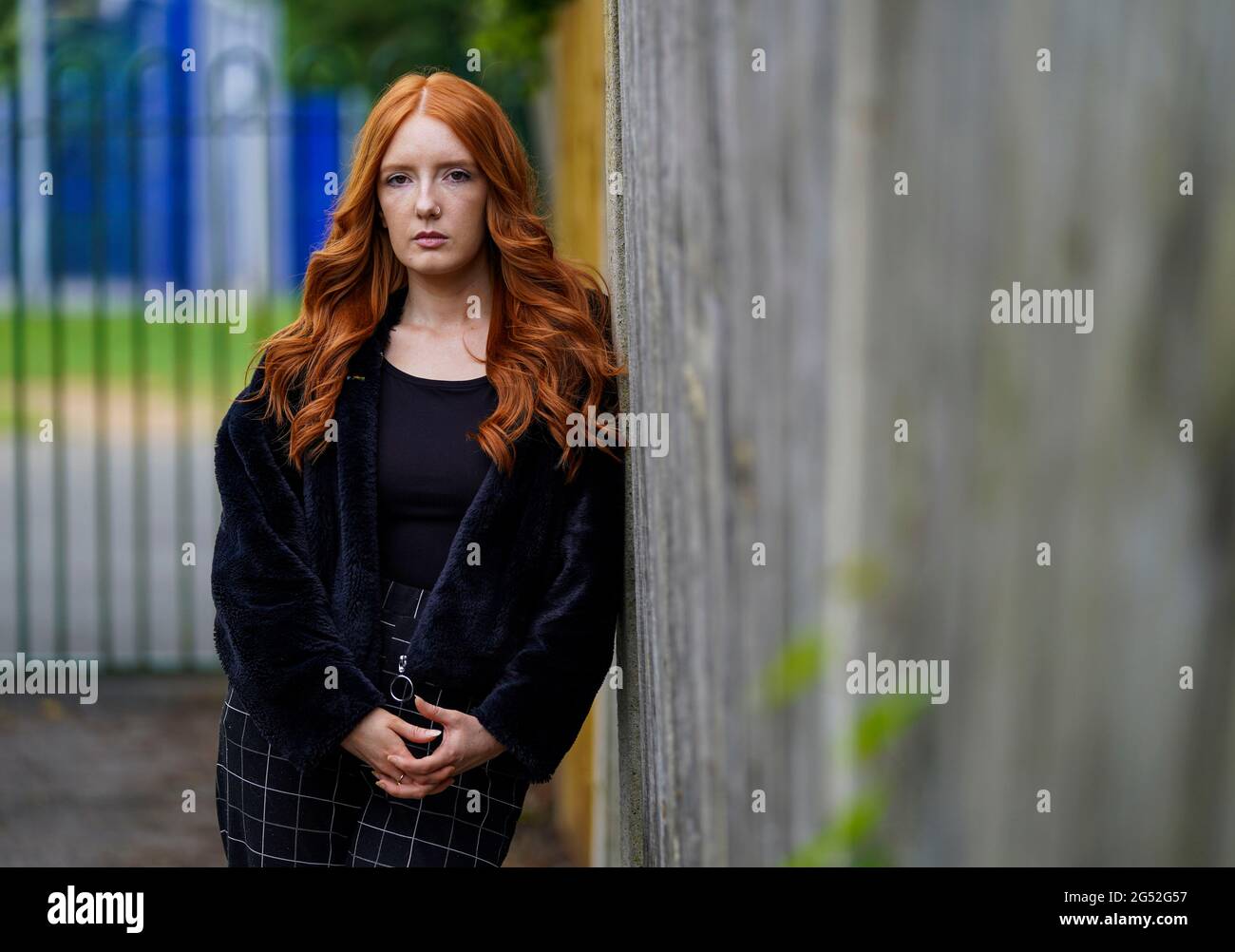 Patsy Stevenson poses for a photo in Hythe Park, Egham Surrey. Ms ...