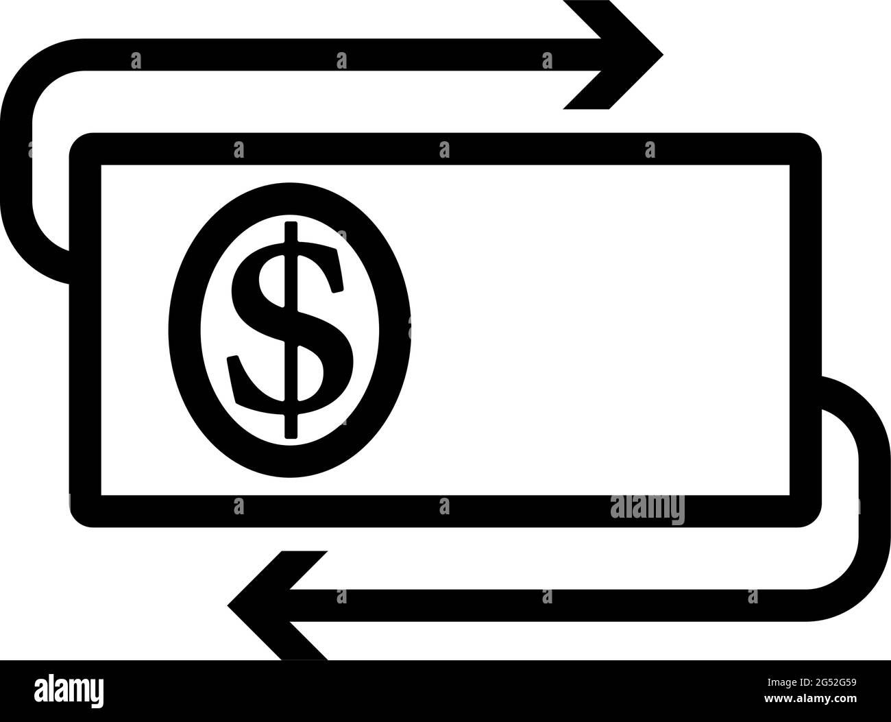 Thick black bill Stock Vector Images - Alamy