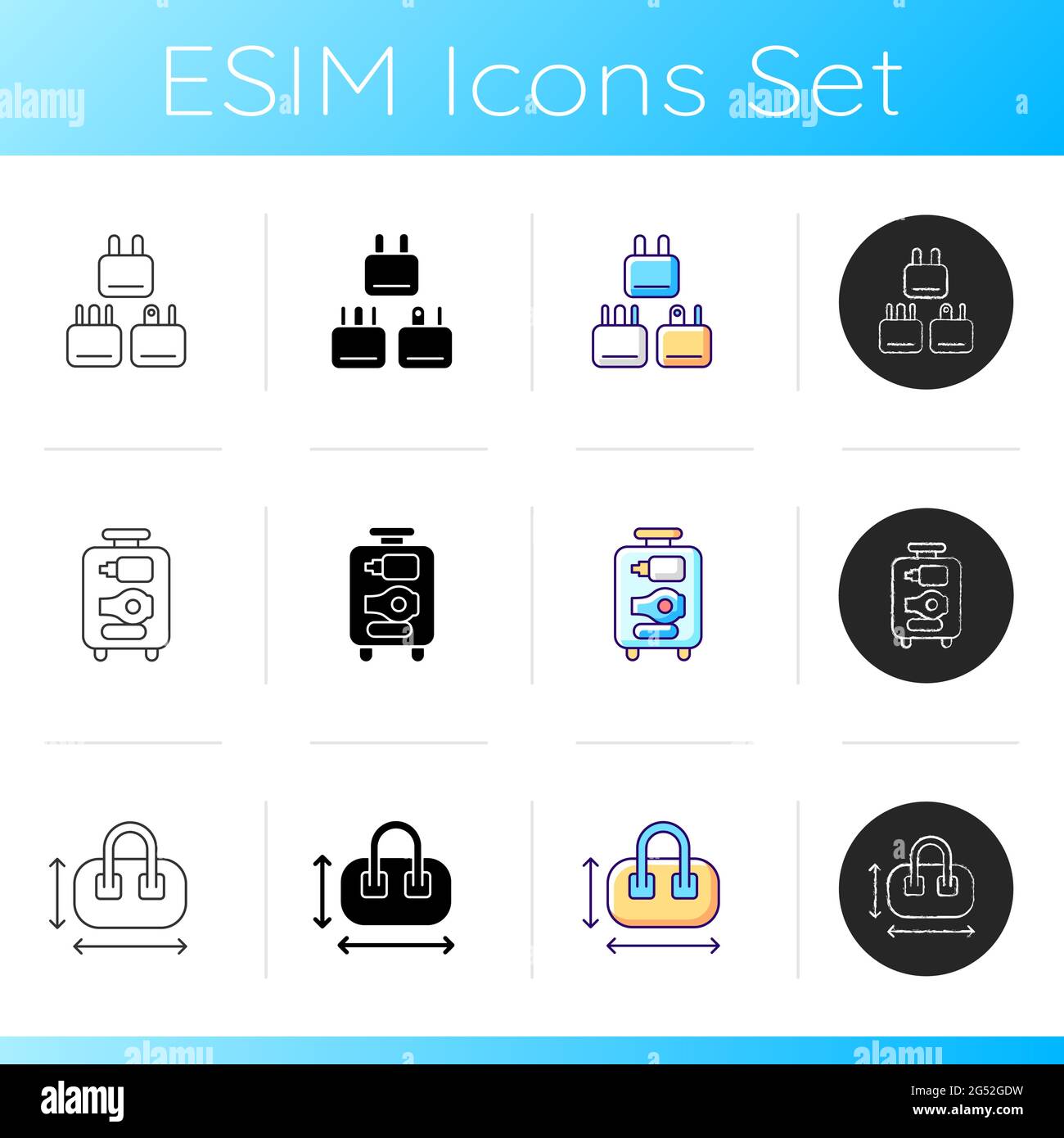 Size of objects Stock Vector Images - Alamy