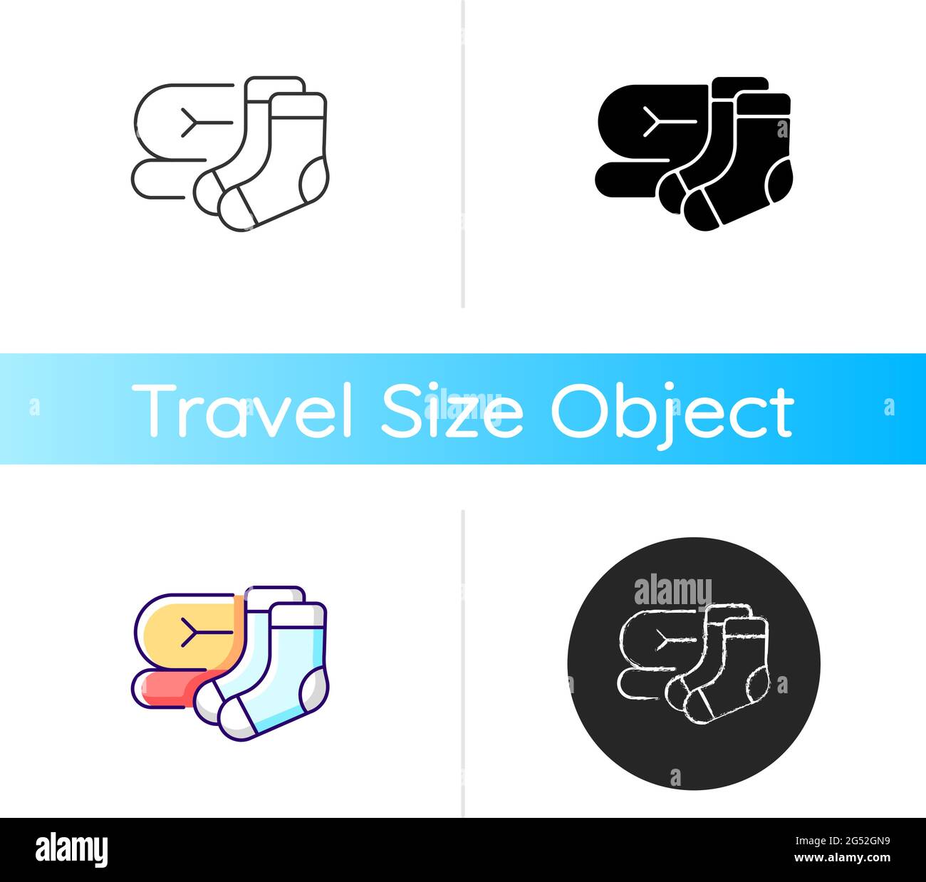 Socks icon pack Stock Vector Images - Alamy