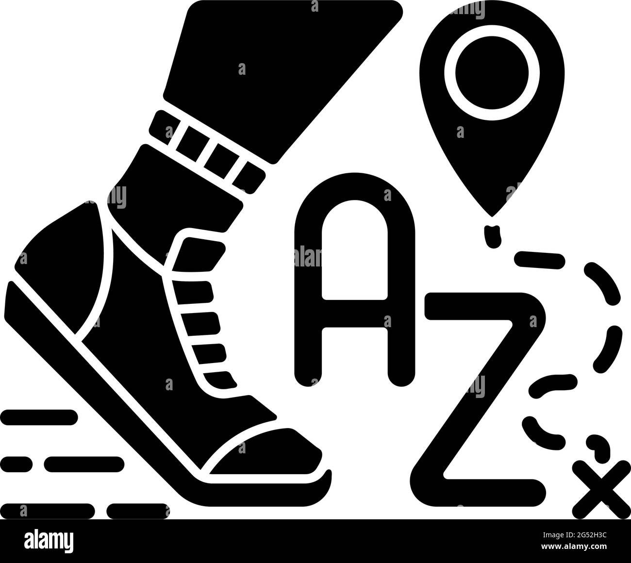 Alphatourism black glyph icon Stock Vector Image & Art - Alamy