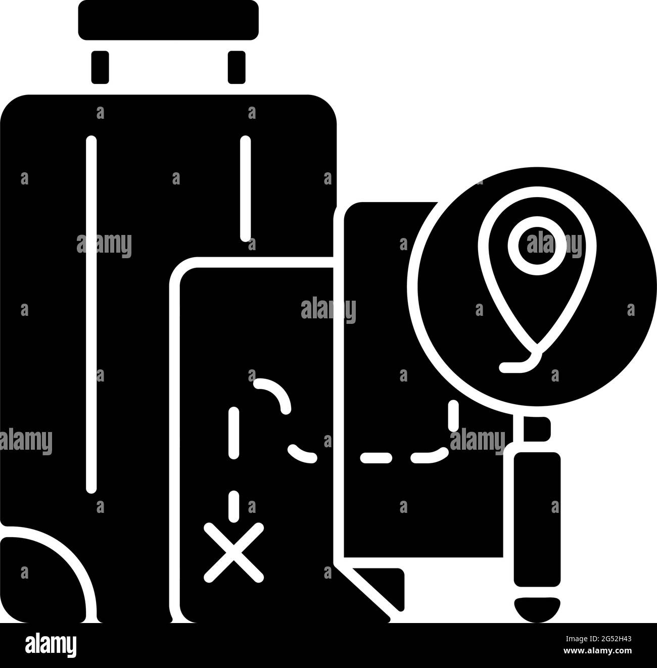 DIY travel black glyph icon Stock Vector Image & Art - Alamy