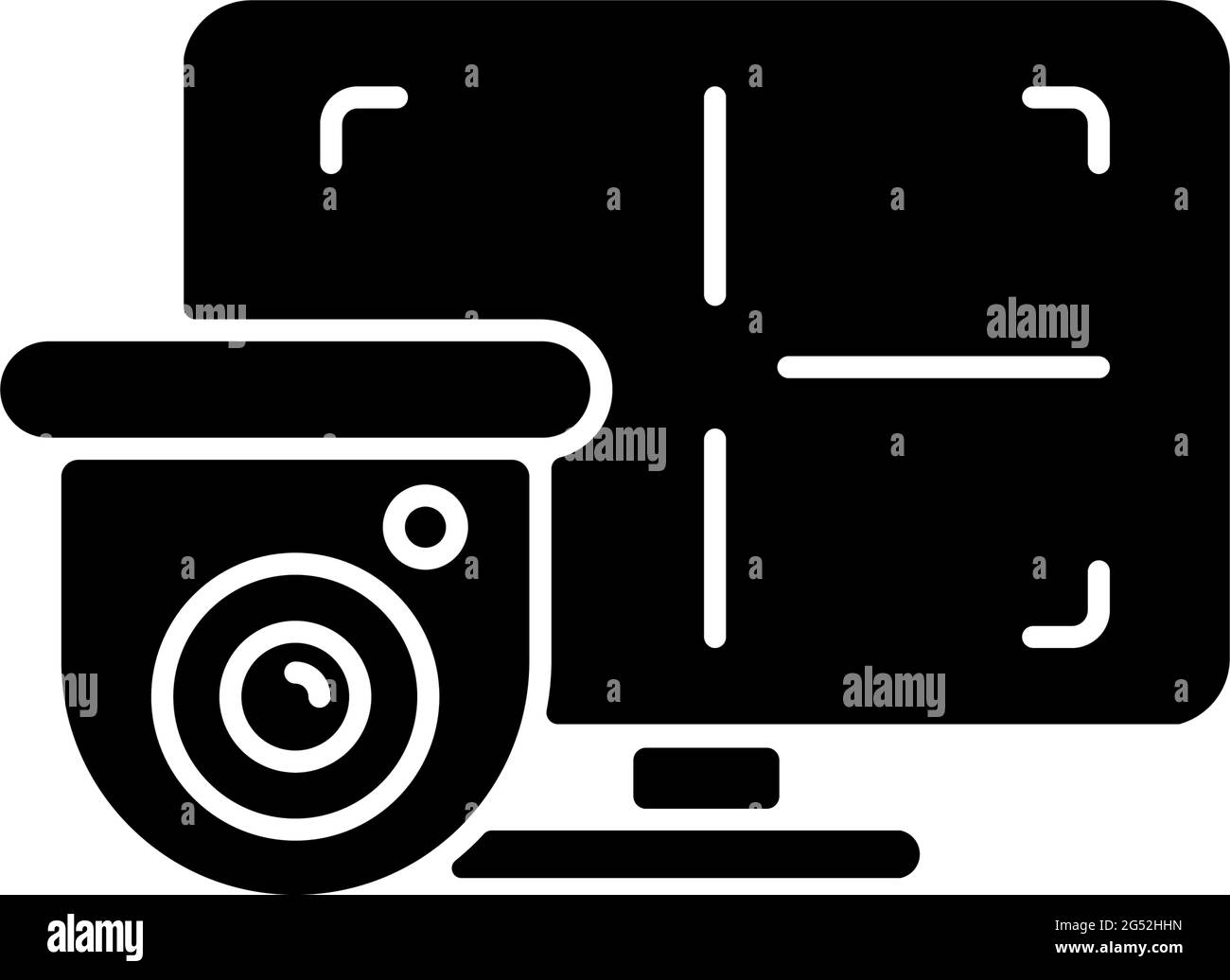 Cctv camera silhouette clipart hi-res stock photography and images - Alamy