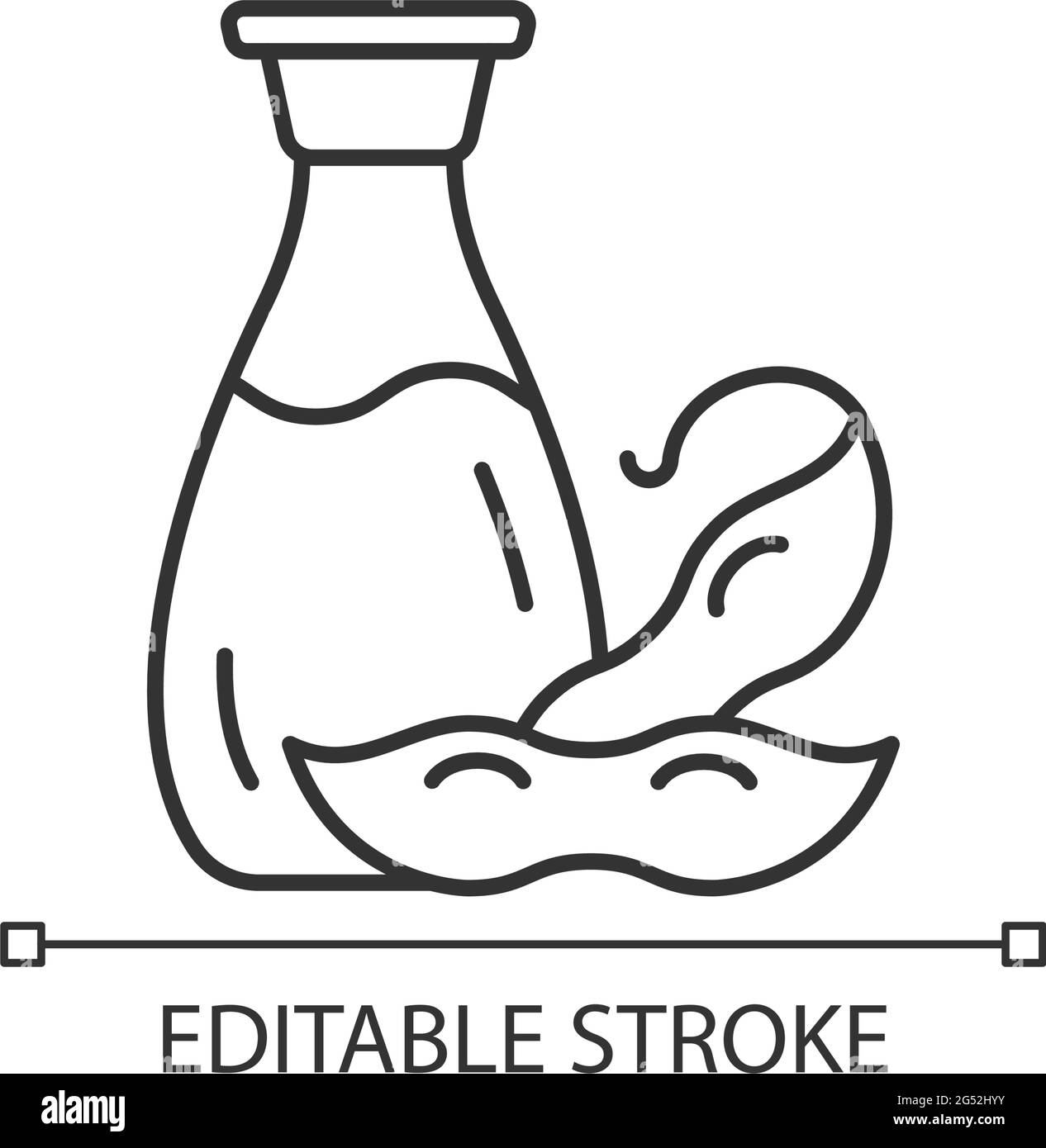 Soy sauce linear icon Stock Vector Image & Art - Alamy