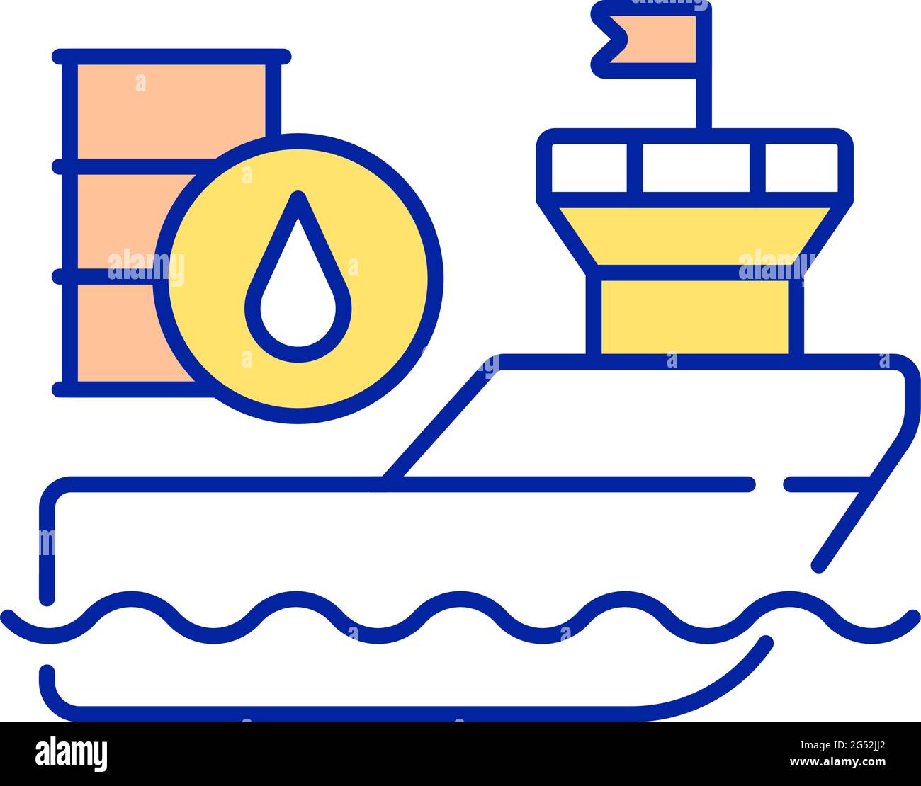 International freight shipping RGB color icon Stock Vector Image & Art ...