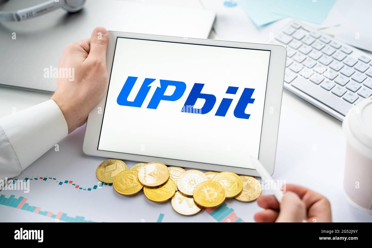 Upbit logo hi-res stock photography and images - Alamy
