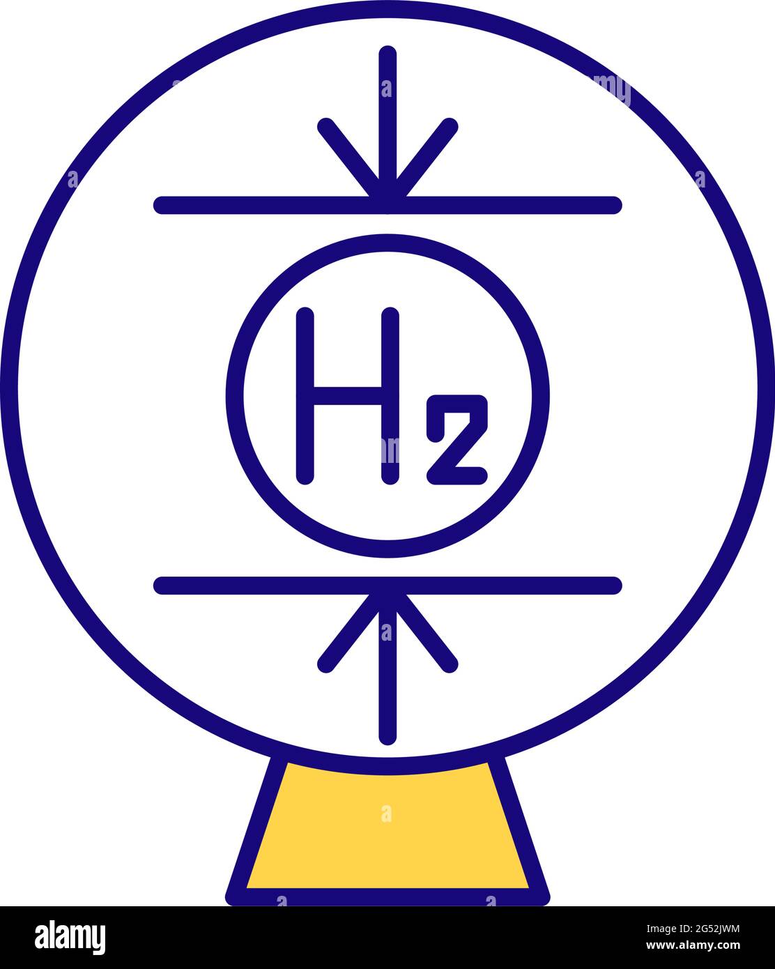 Hydrogen compression RGB color icon Stock Vector Image & Art - Alamy