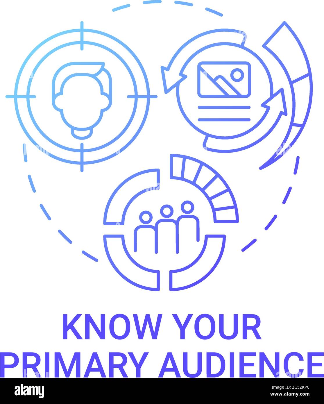 Know your primary audience concept icon Stock Vector Image & Art - Alamy