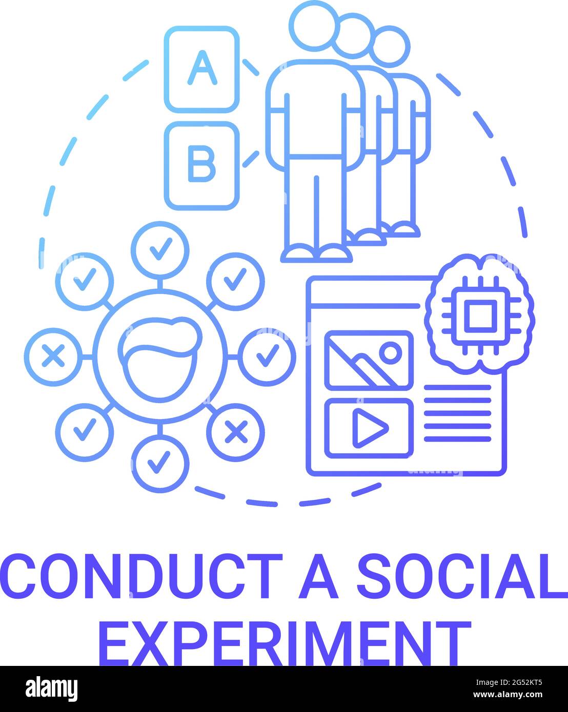 Conduct social experiments concept icon Stock Vector Image & Art - Alamy