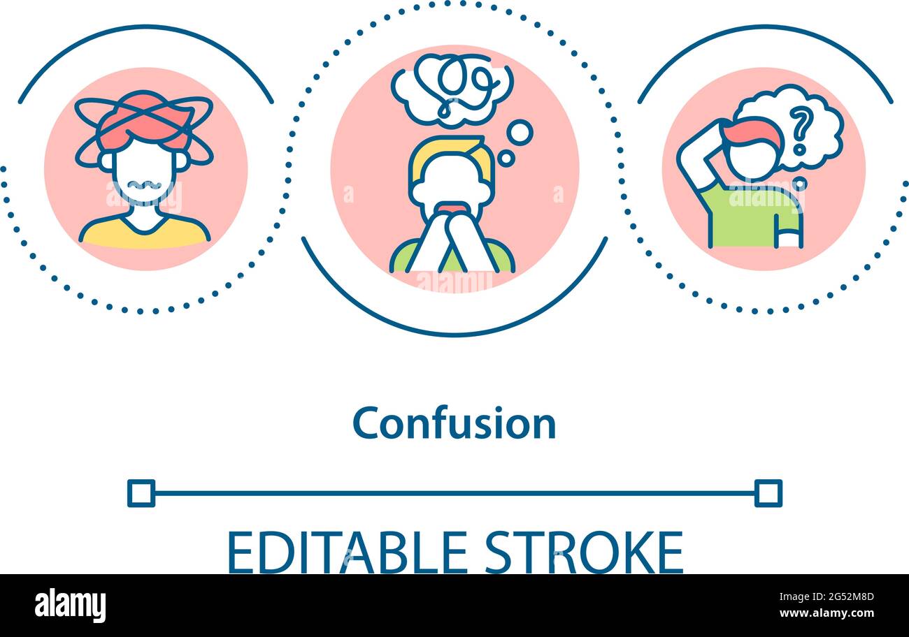 Confusion concept icon Stock Vector Image & Art - Alamy