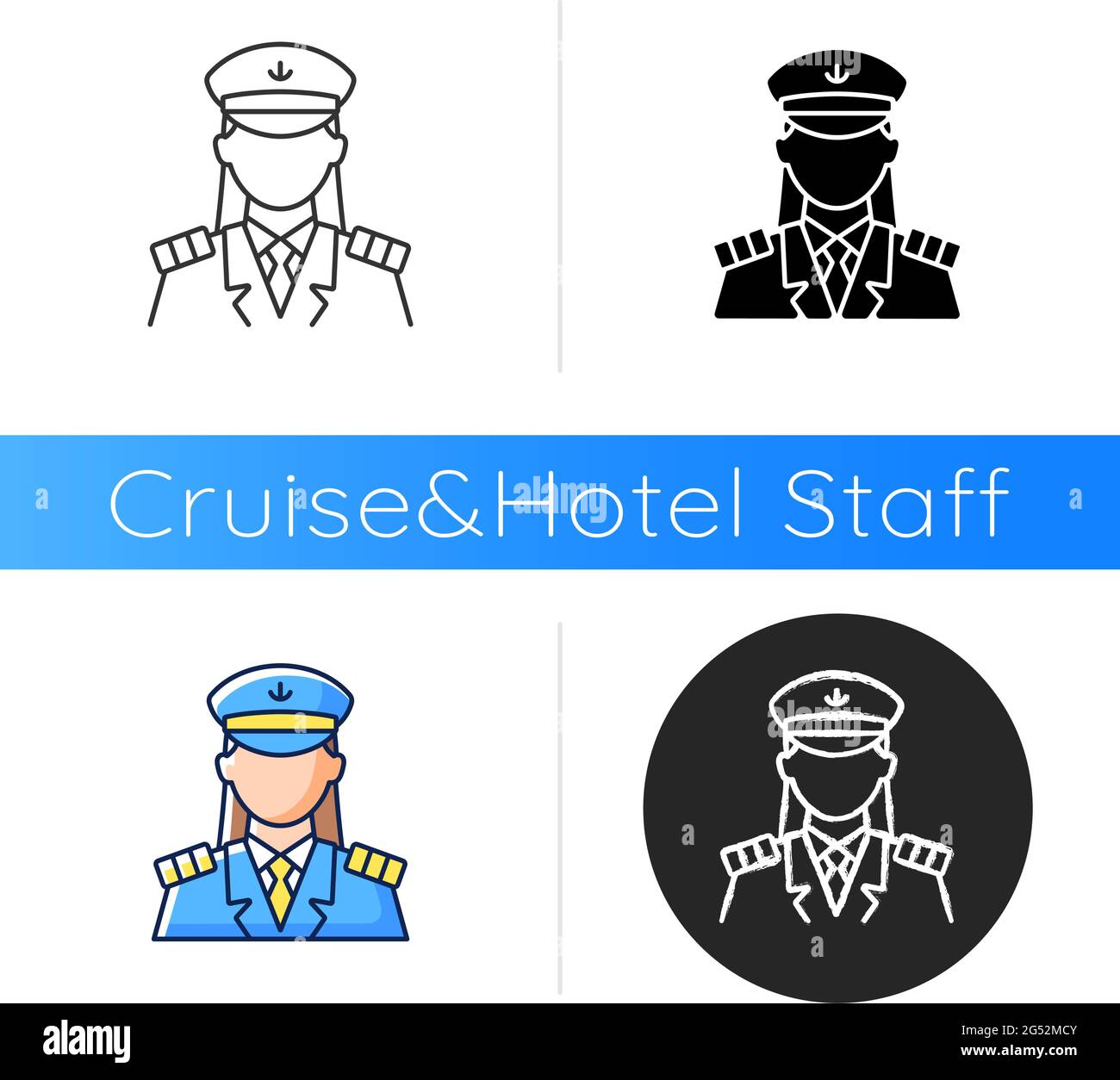 Female captain icon Stock Vector Image & Art - Alamy