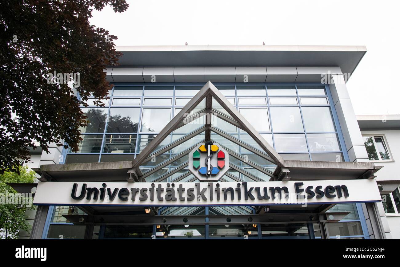 22 June 2021, North Rhine-Westphalia, Essen: Main entrance of the ...