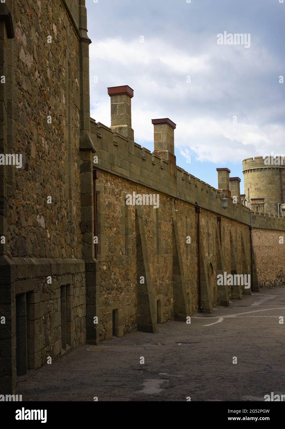 medieval castle with ancient streets in Crimea Stock Photo - Alamy