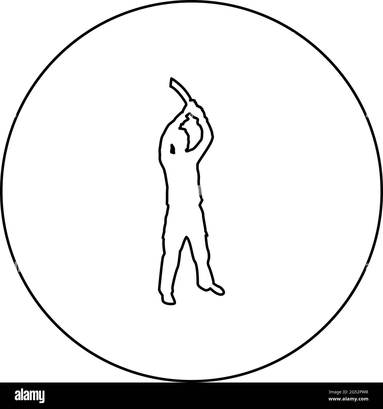 Man with sword machete from above Cold weapons in hand military man ...