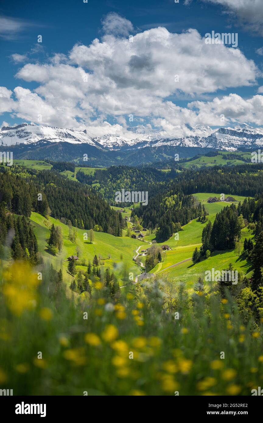 Twärengraben in Trub in spring, Emmental Stock Photo - Alamy
