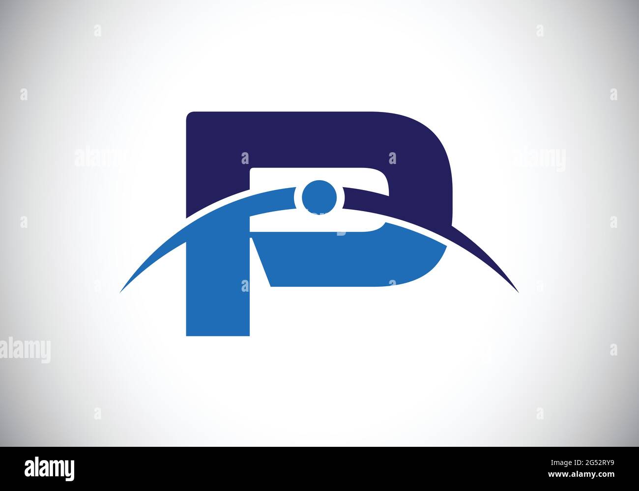 Initial P Letter Logo With Creative Modern Business Typography Vector ...