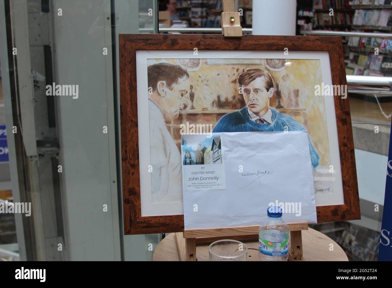 Actor William Roache {Ken Barlow} signing copes of his book Life and ...
