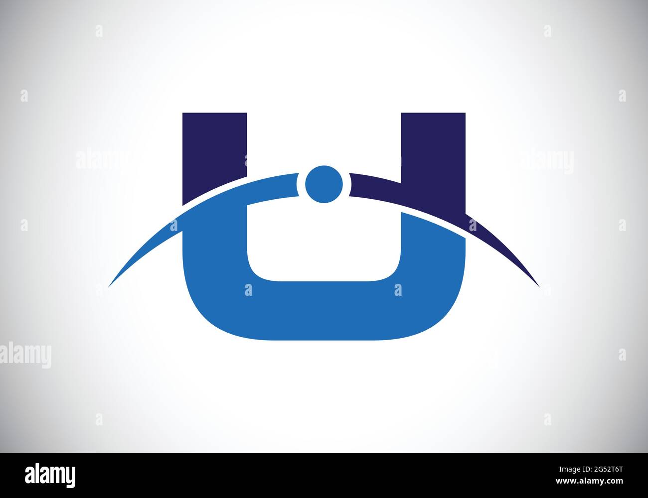 Initial U Letter Logo With Creative Modern Business Typography Vector ...