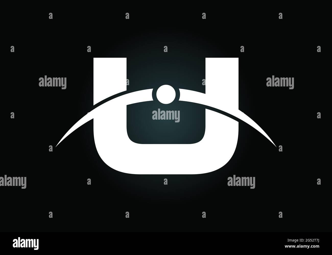 Initial U Letter Logo With Creative Modern Business Typography Vector ...