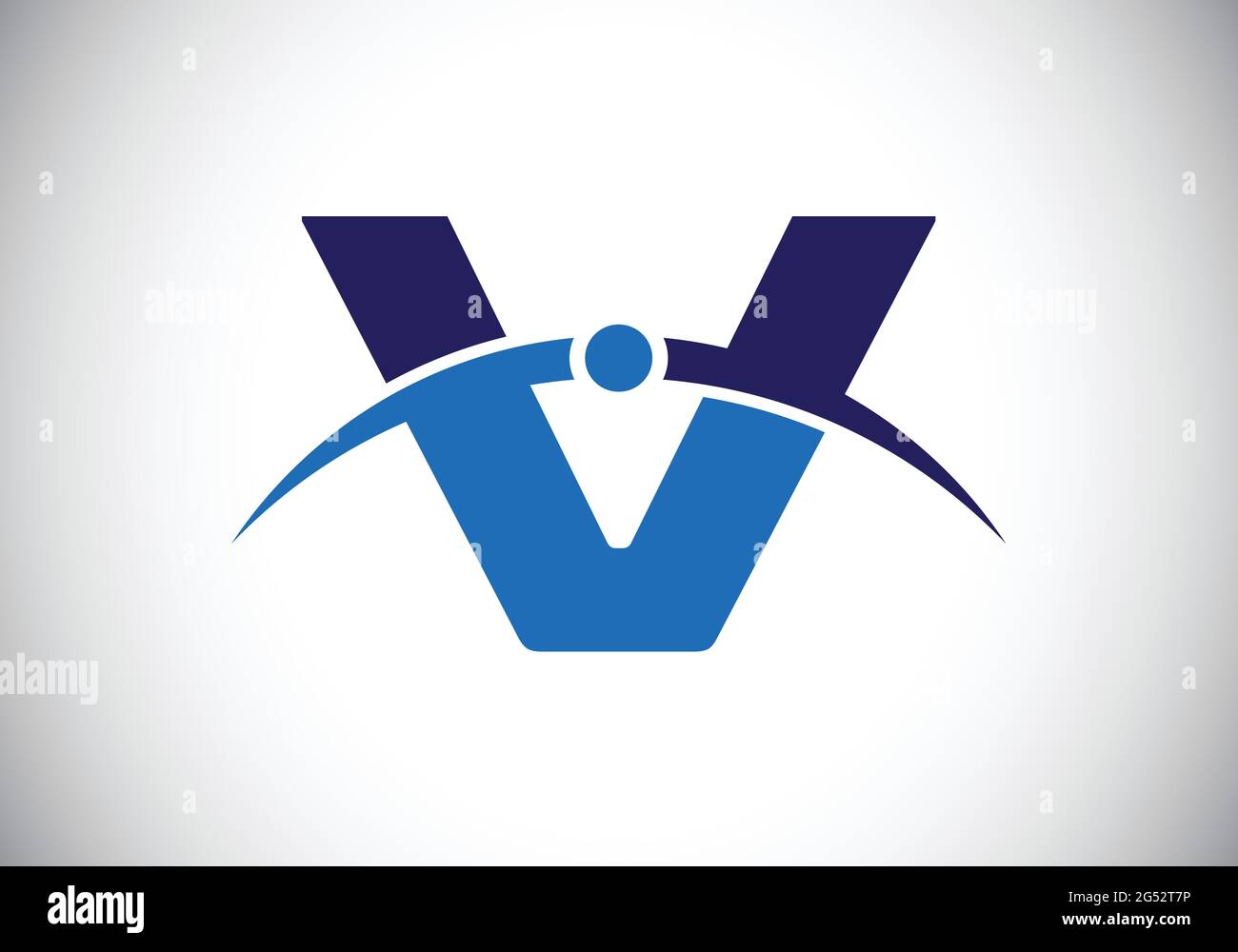 Initial V Letter Logo With Creative Modern Business Typography Vector ...