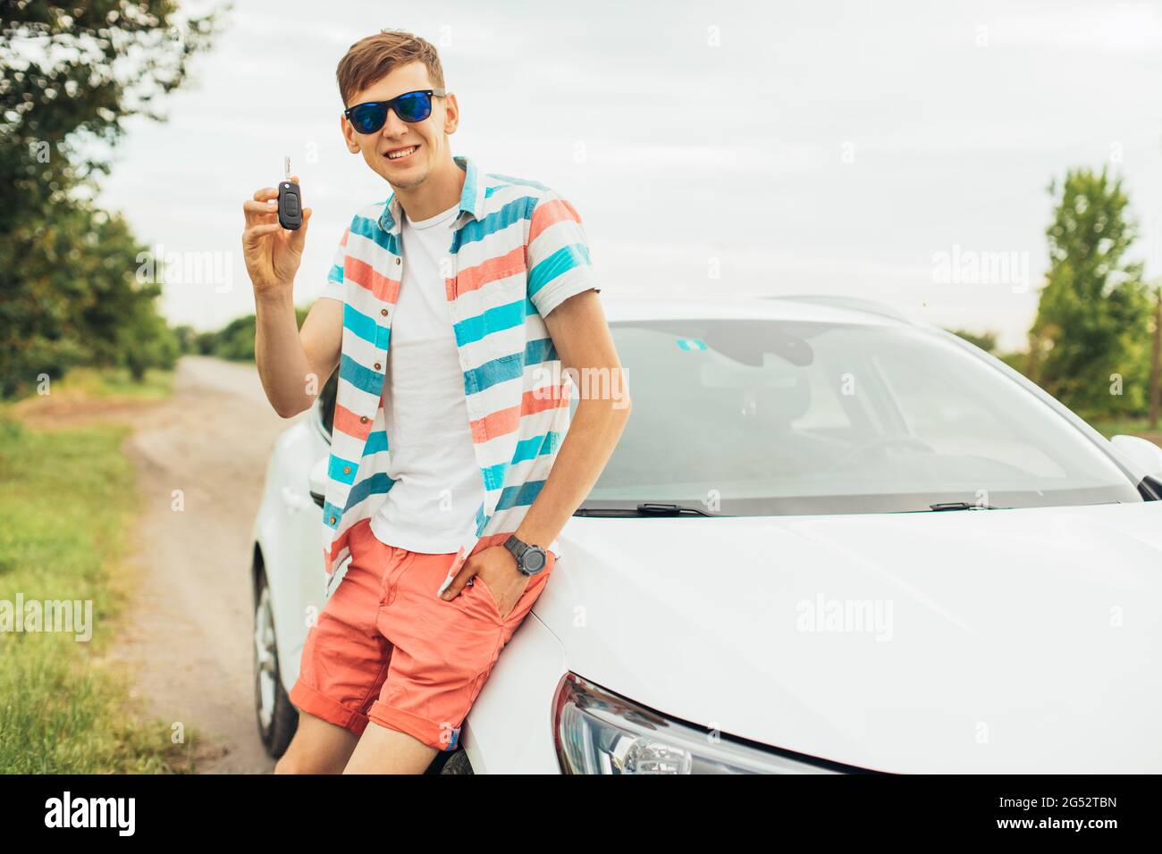 Happy owner rejoices in buying hi-res stock photography and images - Alamy