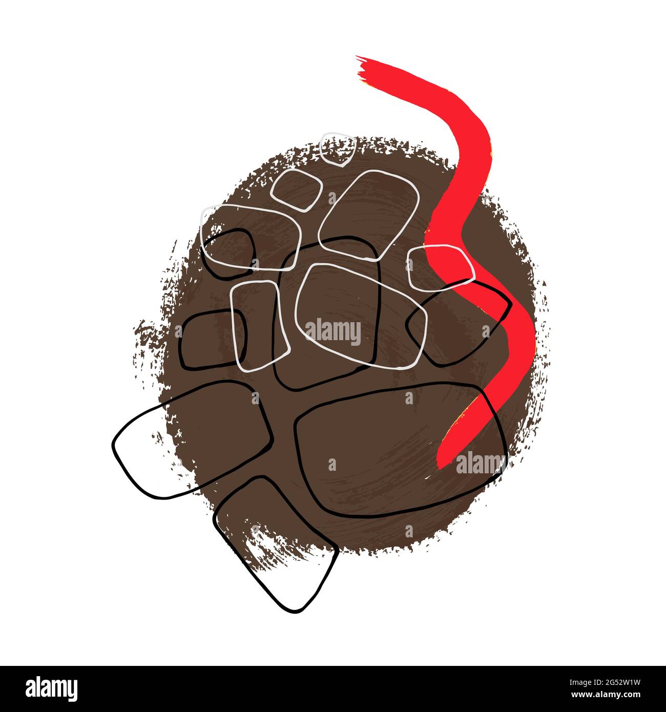 Background colored lines drawn Cut Out Stock Images & Pictures - Alamy