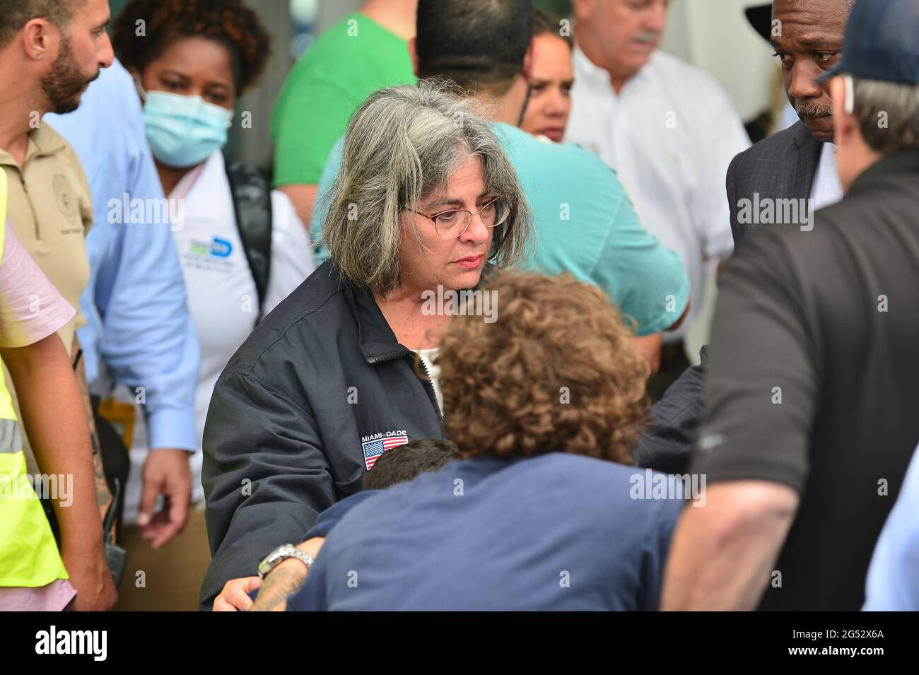 SURFSIDE, FLORIDA - JUNE 24: Miami-Dade County Mayor Daniella Levine ...
