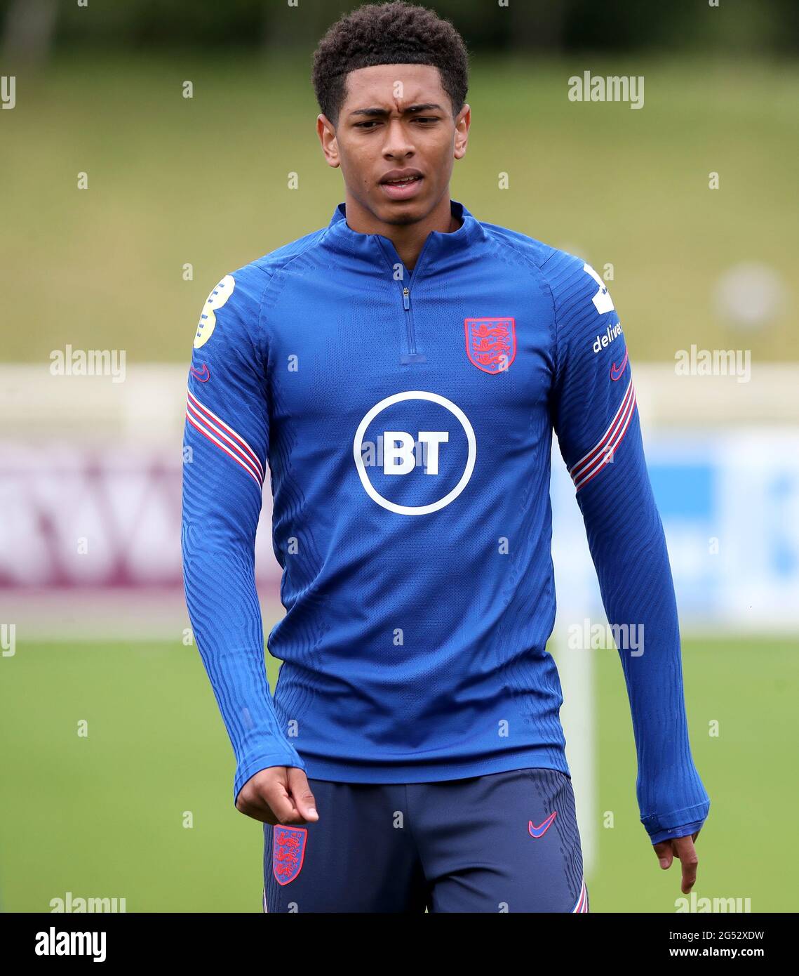 England's Jude Bellingham during a training session at St George's Park ...