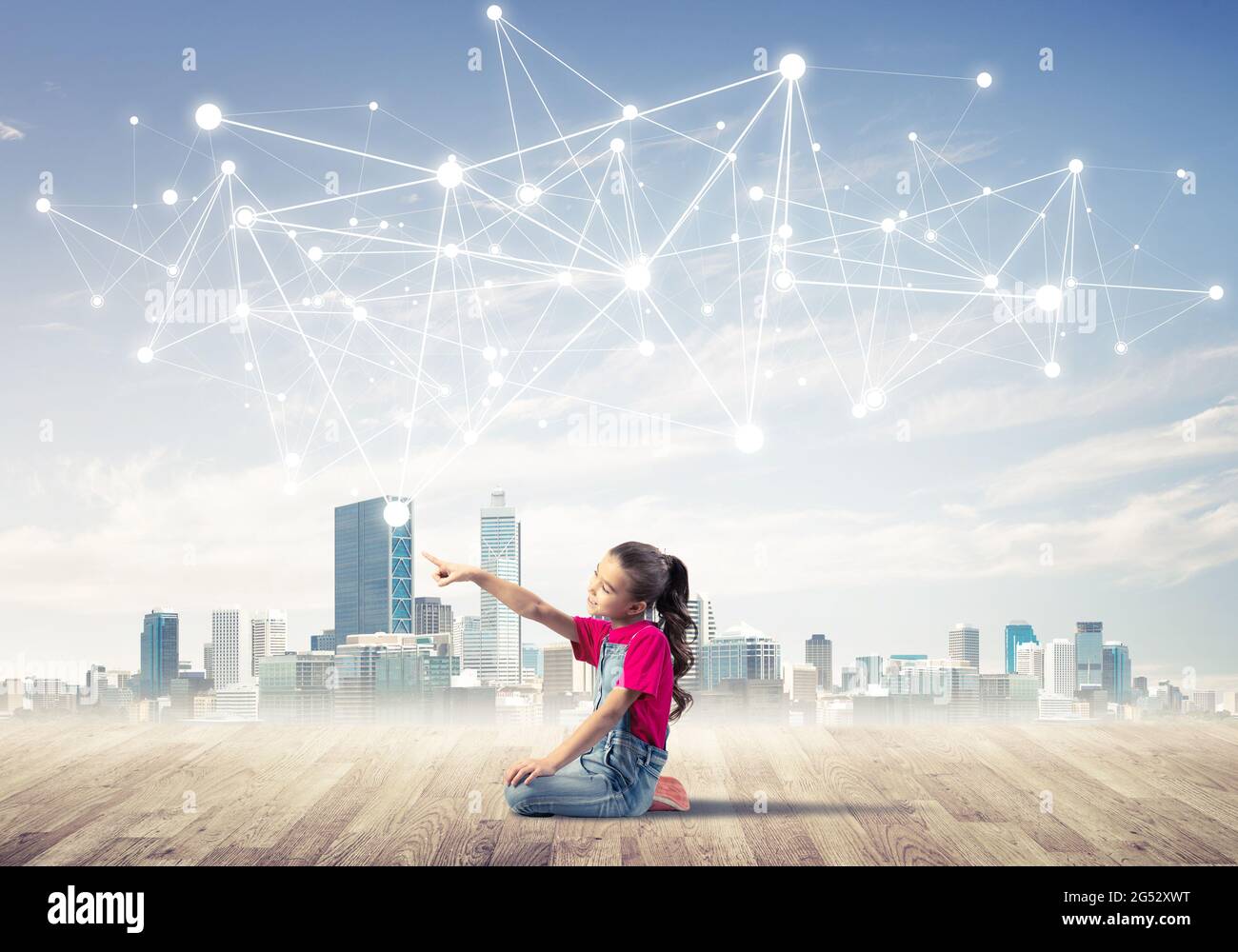 Concept of social wireless connection and internet use for ...